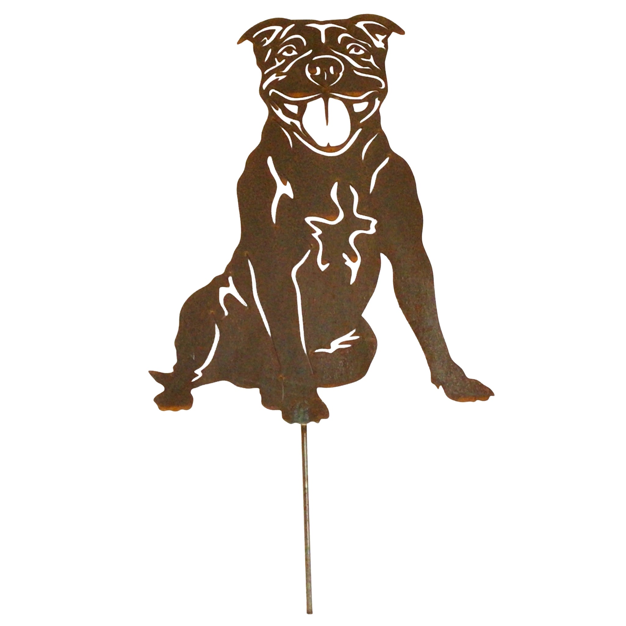 Staffy - Staffordshire Bull Terrier Metal Garden Art | Design to Fab